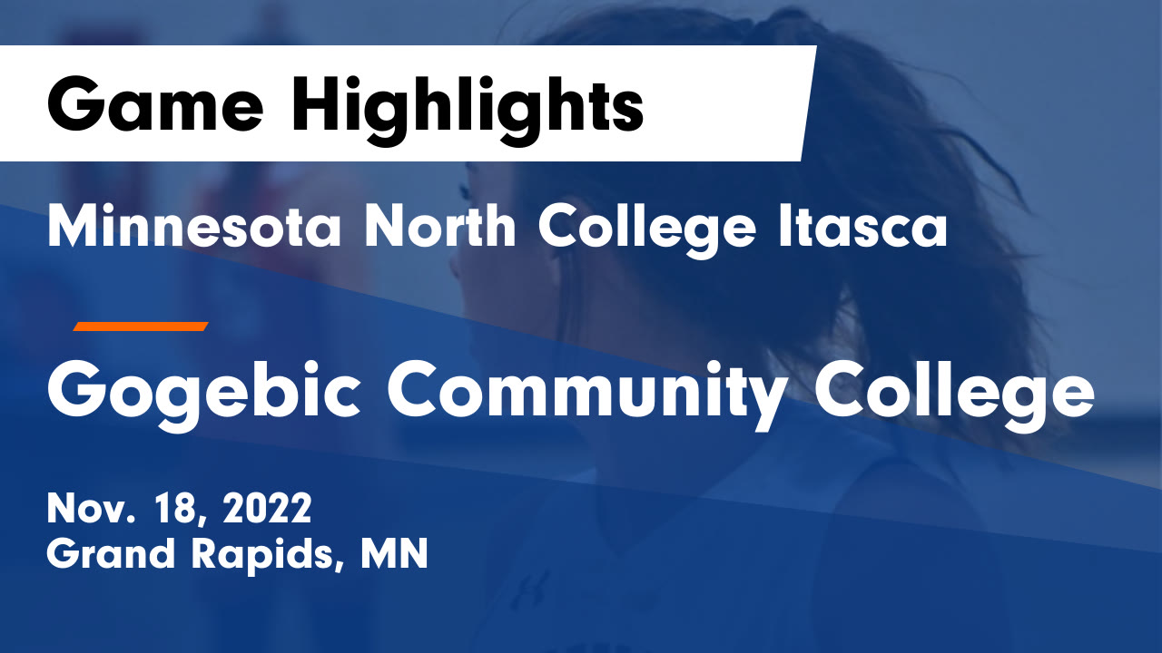 Minnesota North College Itasca vs Gogebic Community College Game ...