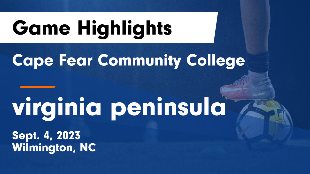 Cape Fear Community College vs virginia peninsula Game Highlights ...