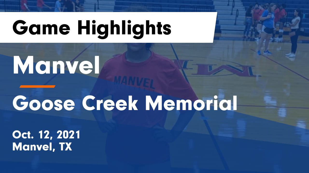Manvel vs Goose Creek Memorial Game Highlights - Oct. 12, 2021 - Manvel ...