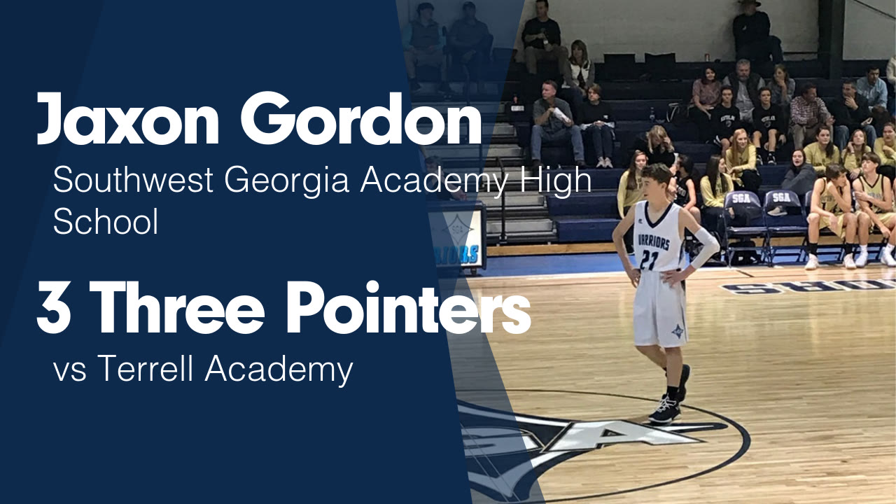 3 Three Pointers vs Terrell Academy - Jaxon Gordon highlights - Hudl