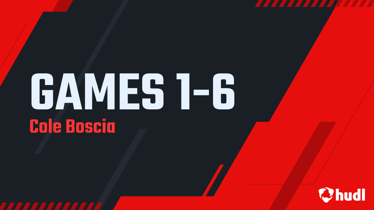 GAMES 1-6 - Cole Boscia highlights - Hudl