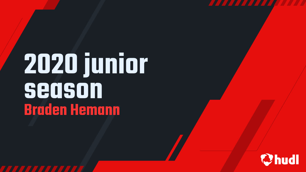 2020 junior season - Braden Hemann highlights - Hudl