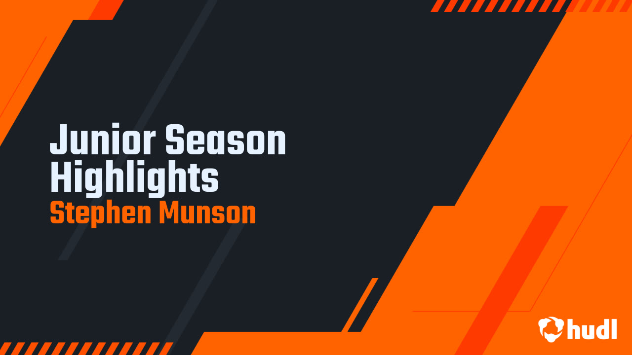 Junior Season Highlights - Stephen Munson highlights - Hudl