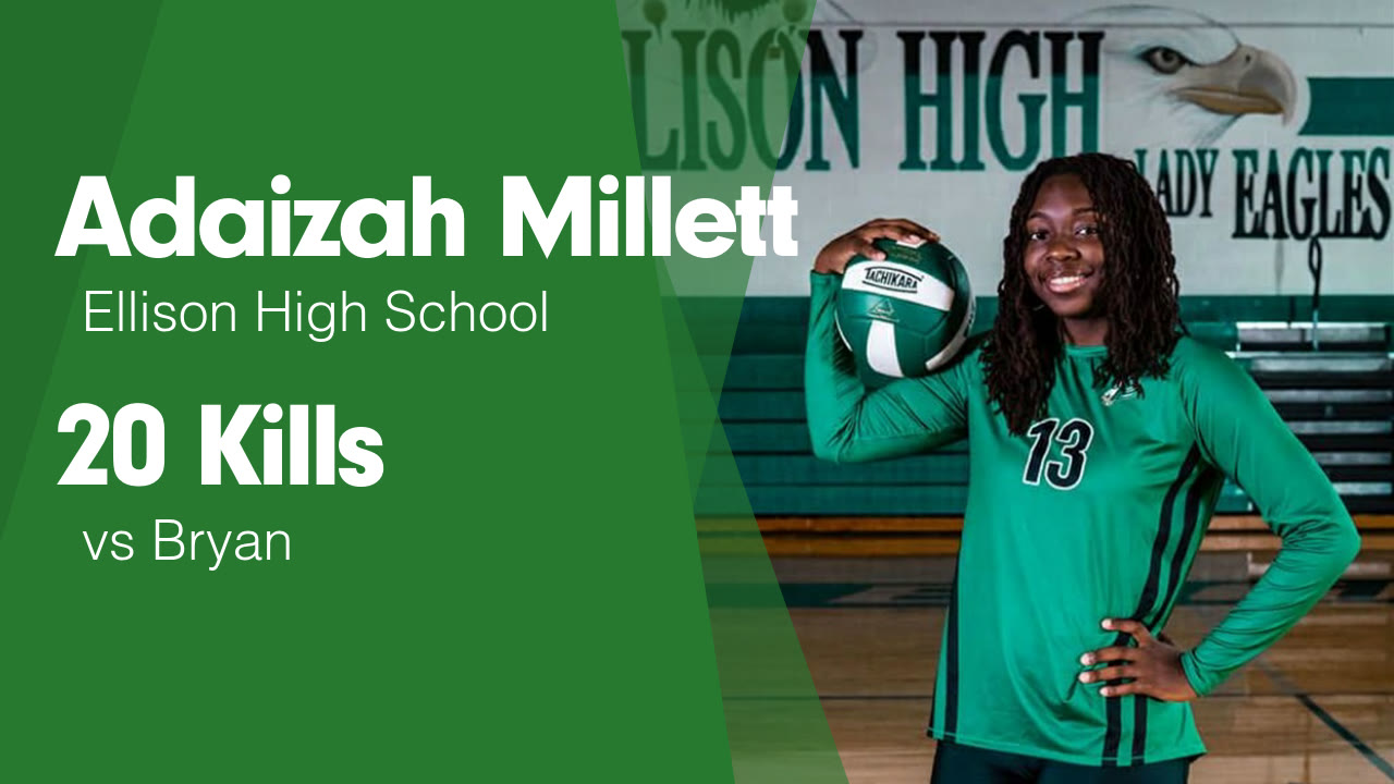 20 Kills vs Bryan - Adaizah Millett highlights - Hudl