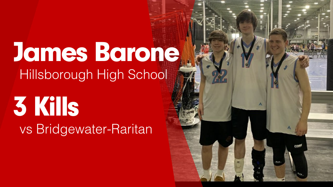 3 Kills vs Bridgewater-Raritan - James Barone highlights - Hudl