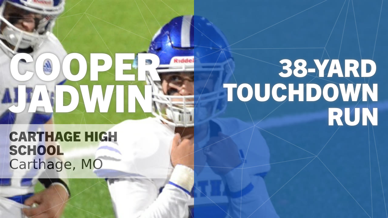 38-yard Touchdown Run vs Ozark - Cooper Jadwin highlights - Hudl