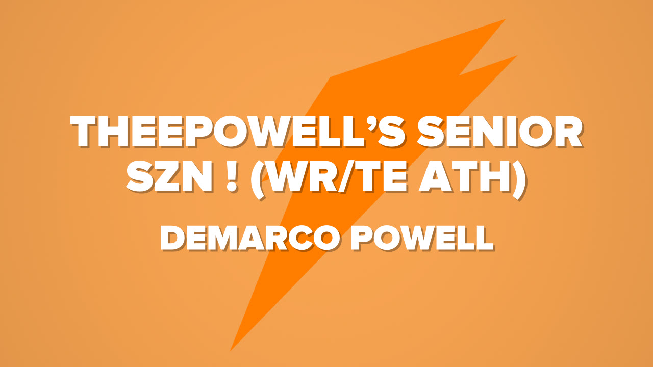TheePowell’s Senior Szn ! (WR/TE ATH) - DeMarco Powell highlights - Hudl