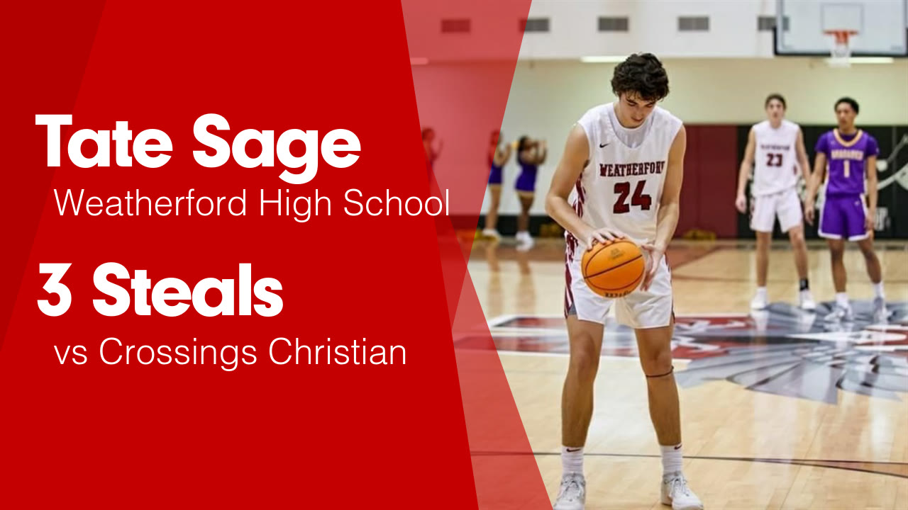 3 Steals vs Crossings Christian - Tate Sage highlights - Hudl