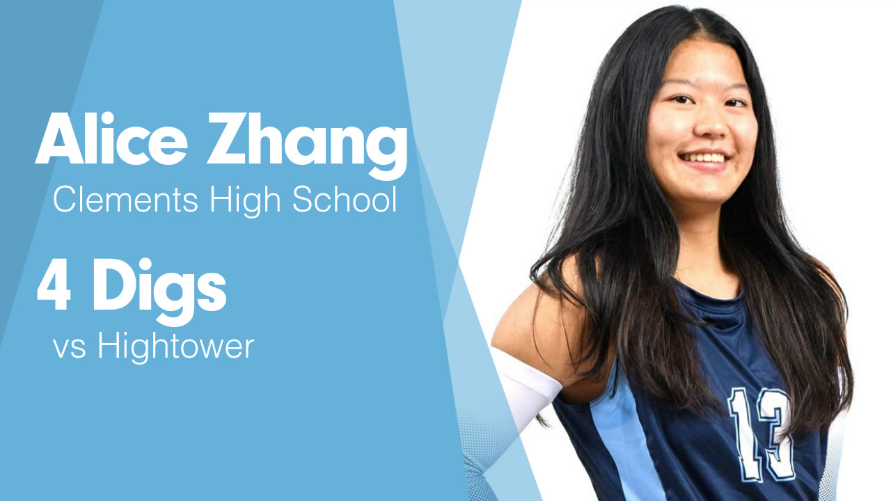 4 Digs vs Hightower - Alice Zhang highlights - Hudl