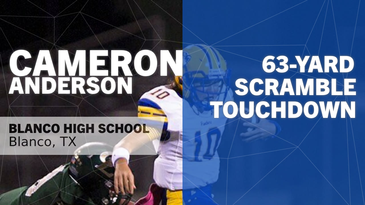 63-yard Scramble Touchdown vs Geneva School of Boerne - Cameron Anderson highlights - Hudl