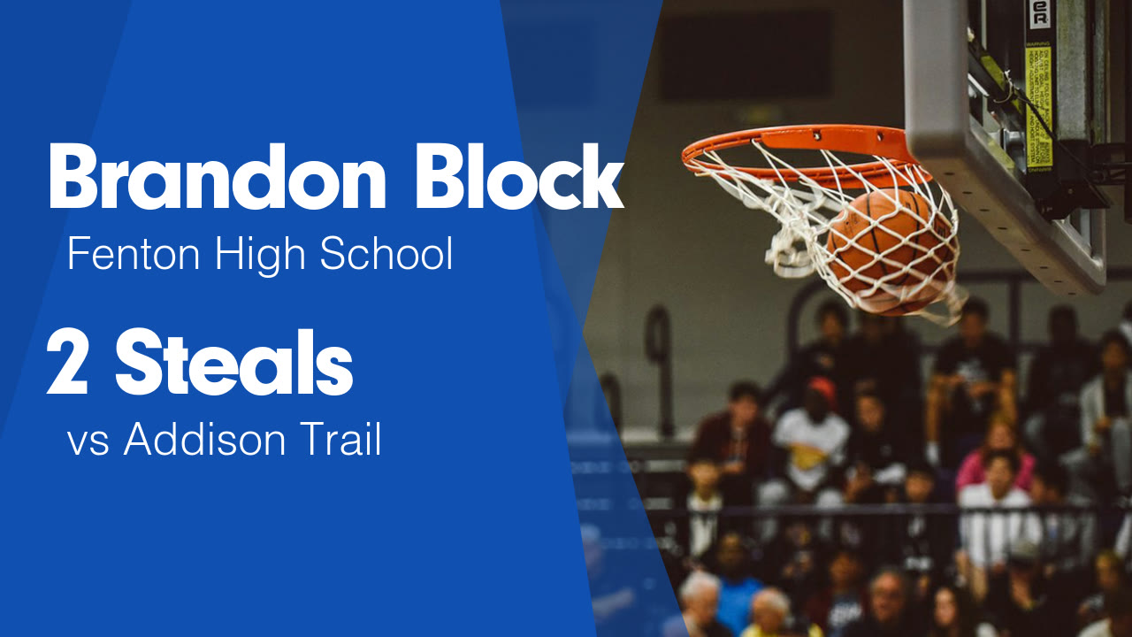 2 Steals vs Addison Trail - Brandon Block highlights - Hudl