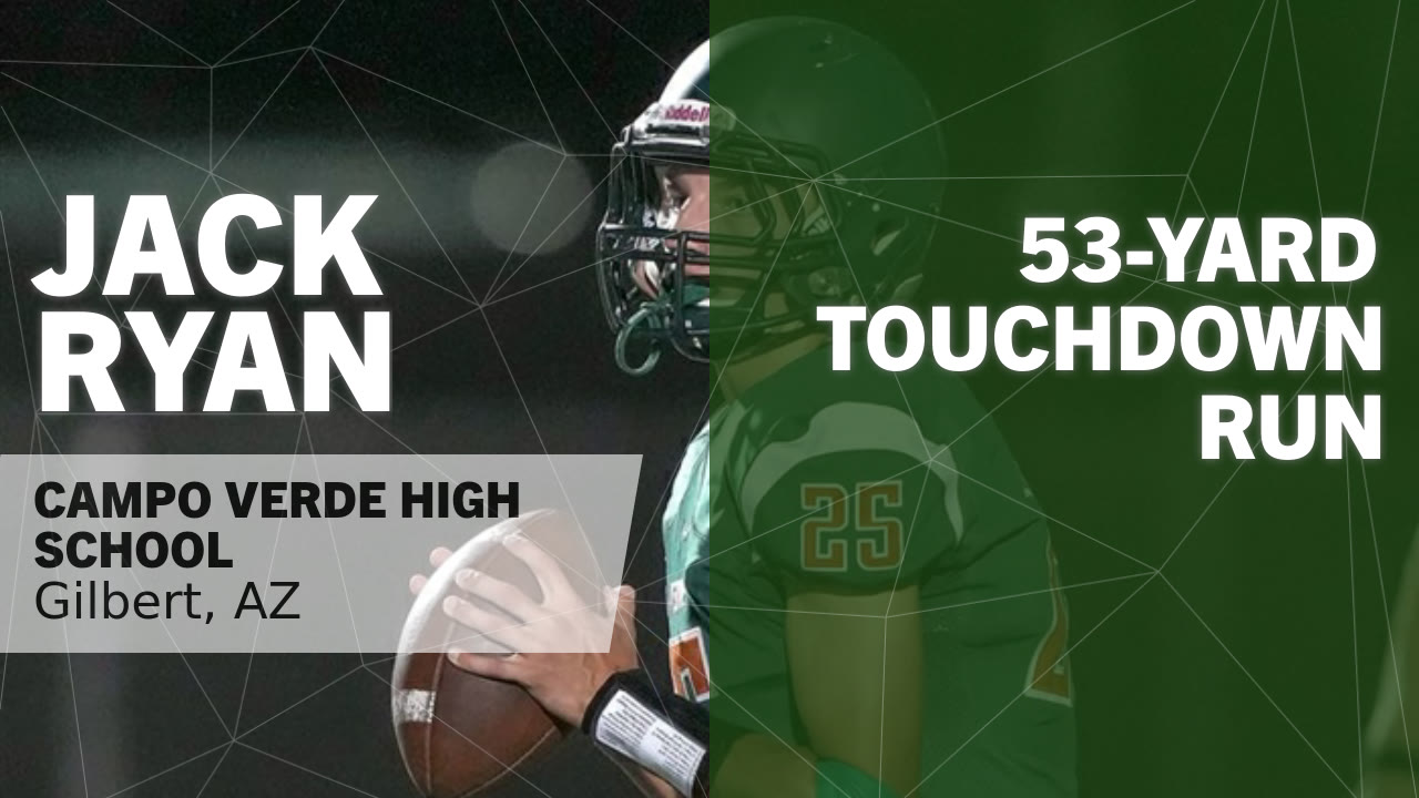 53-yard Touchdown Run vs McClintock - Jack Ryan highlights - Hudl
