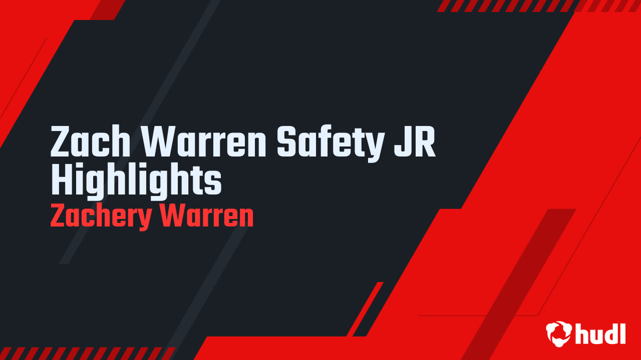 Zach Warren Safety JR Highlights - Zachery Warren highlights - Hudl