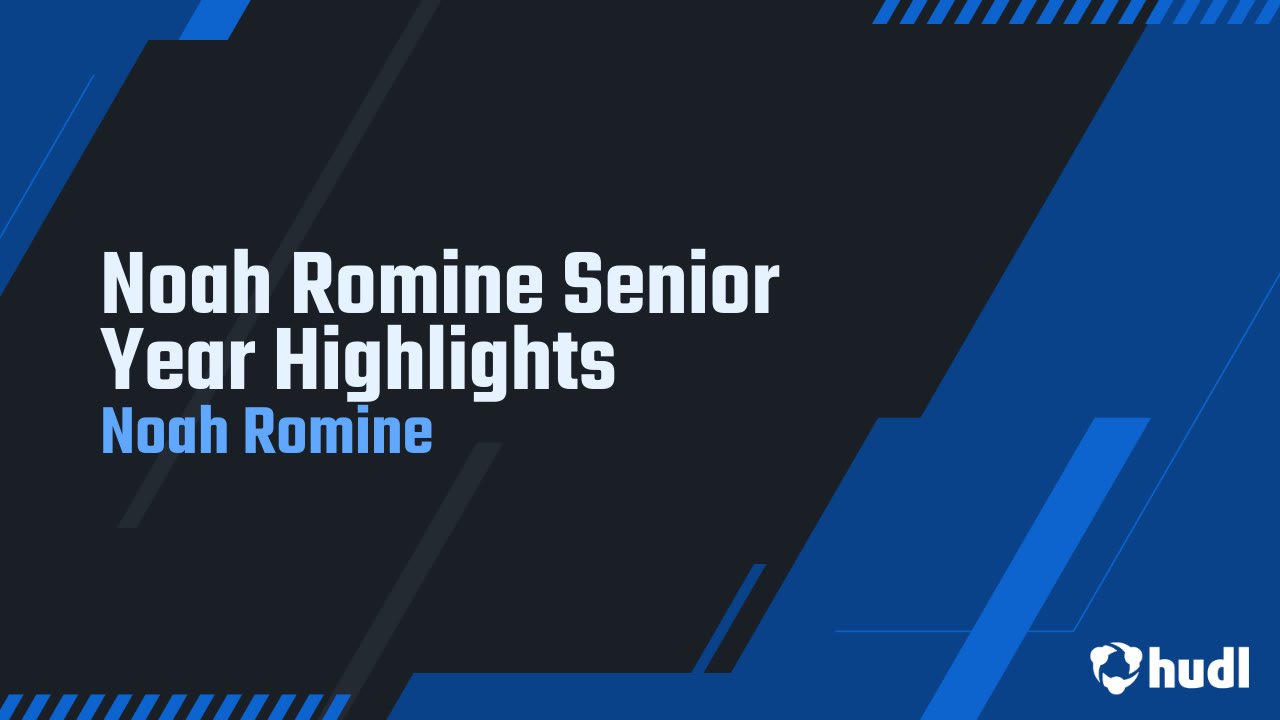 Noah Romine Senior Year Highlights - Noah Romine highlights - Hudl