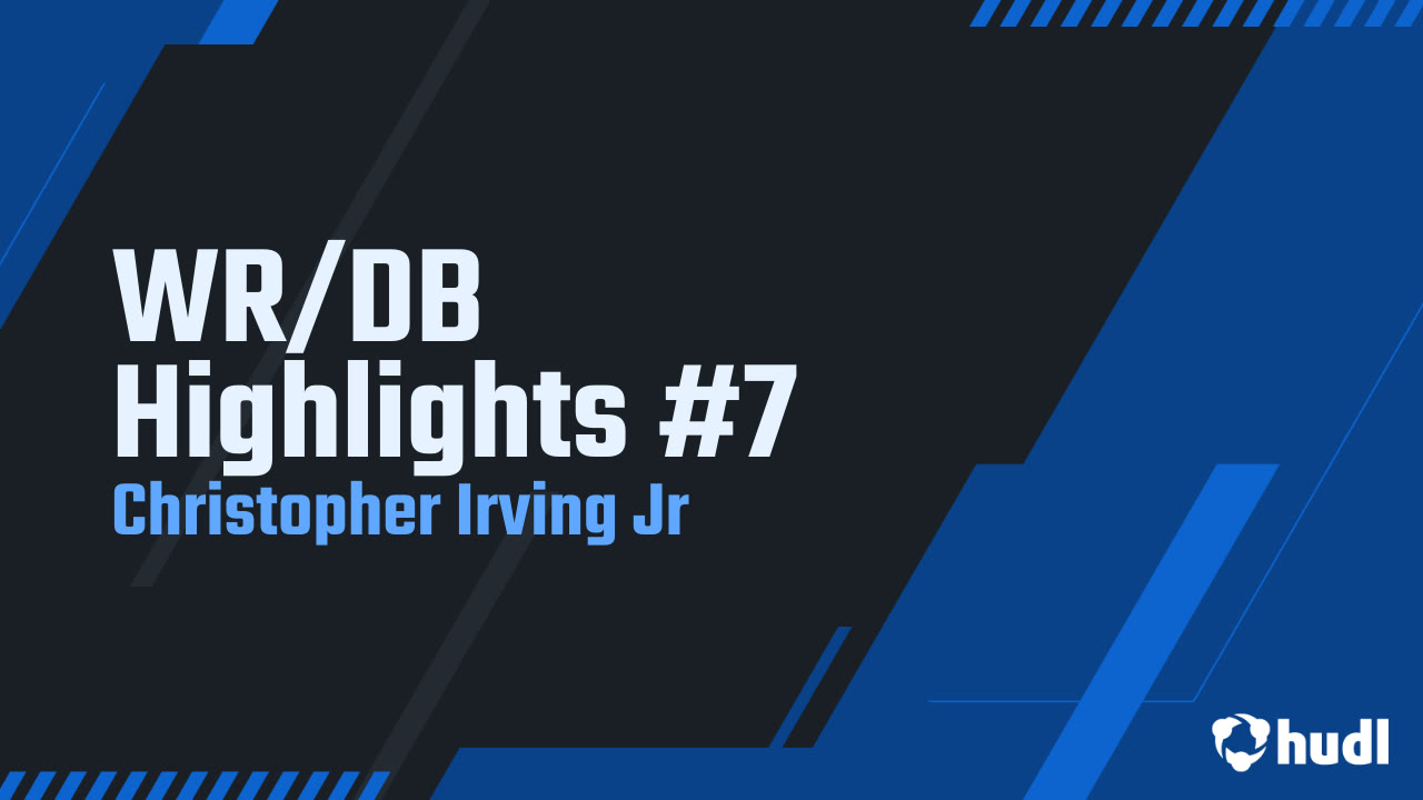 WR/DB Highlights #7 - Christopher Irving Jr highlights - Hudl