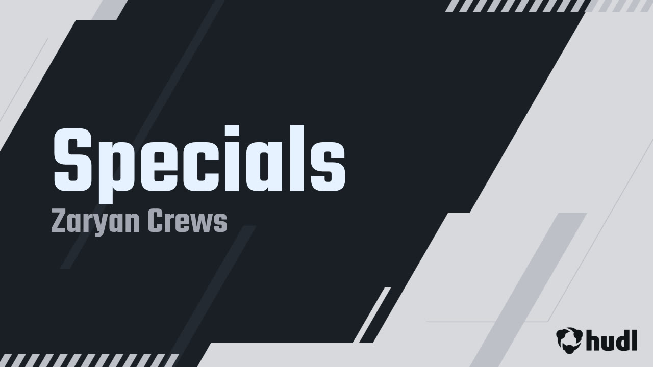 Specials - Zaryan Crews highlights - Hudl