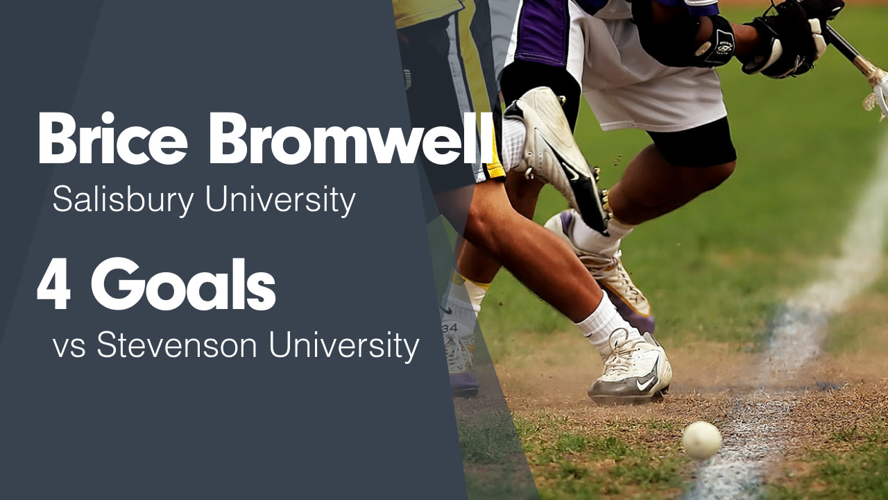 4 Goals vs Stevenson University - Brice Bromwell highlights - Hudl