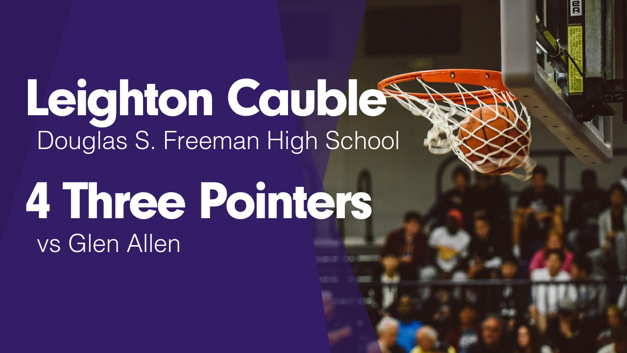 4 Three Pointers vs Glen Allen - Leighton Cauble highlights - Hudl