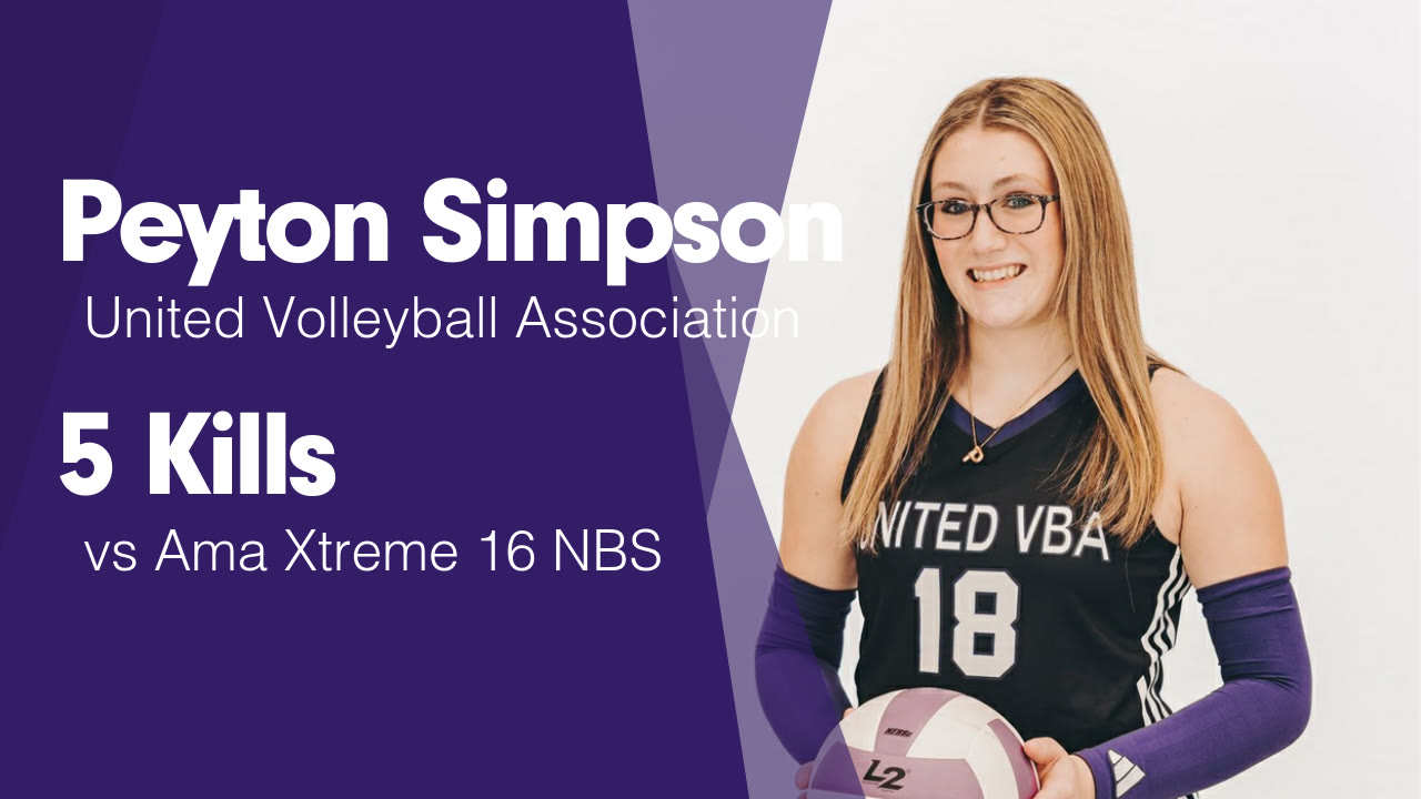 5 Kills vs Ama Xtreme 16 NBS - Peyton Simpson highlights - Hudl