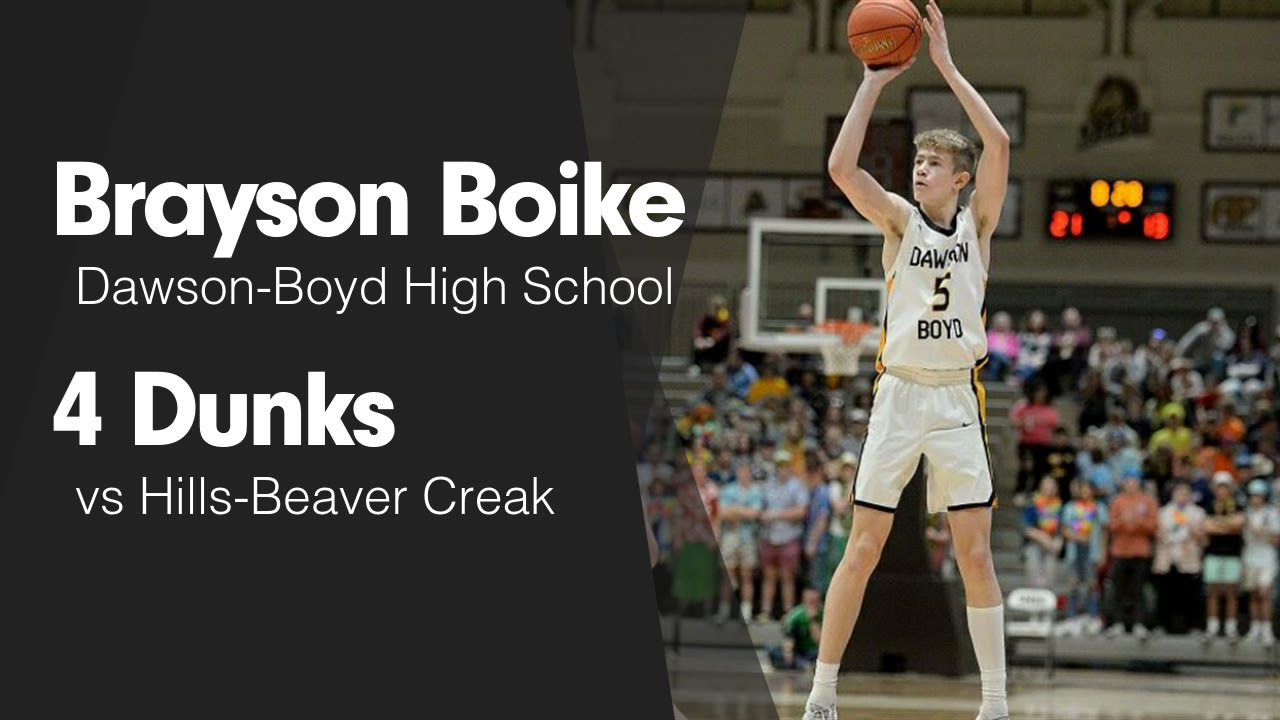 4 Dunks vs Hills-Beaver Creak - Brayson Boike highlights - Hudl