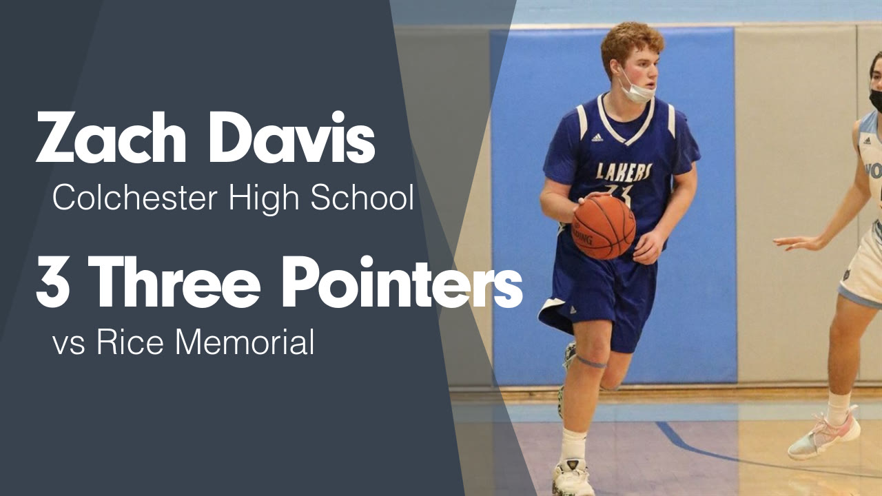 3 Three Pointers vs Rice Memorial - Zach Davis highlights - Hudl