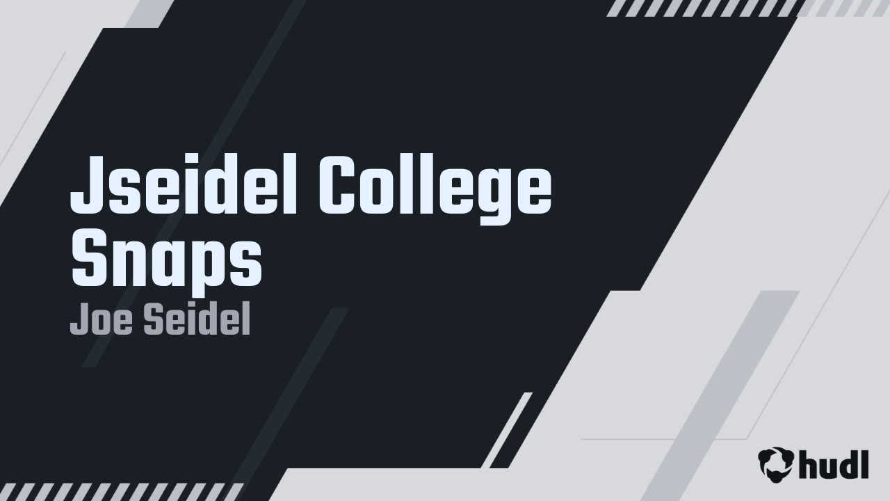 Jseidel College Snaps - Joe Seidel highlights - Hudl