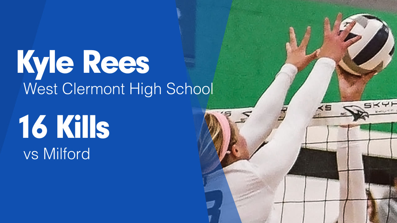 16 Kills vs Milford - Kyle Rees highlights - Hudl