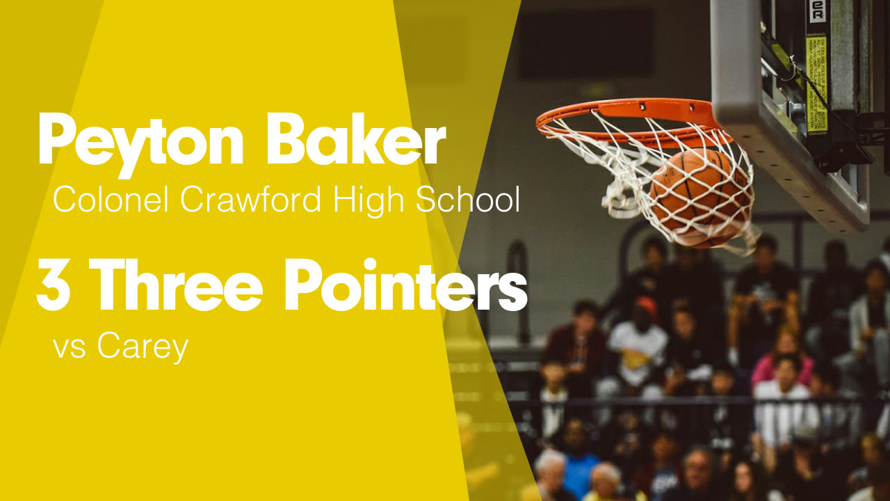 3 Three Pointers vs Carey - Peyton Baker highlights - Hudl