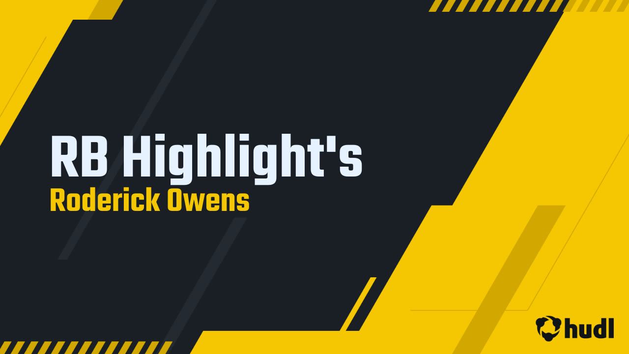 RB Highlight's - Roderick Owens highlights - Hudl