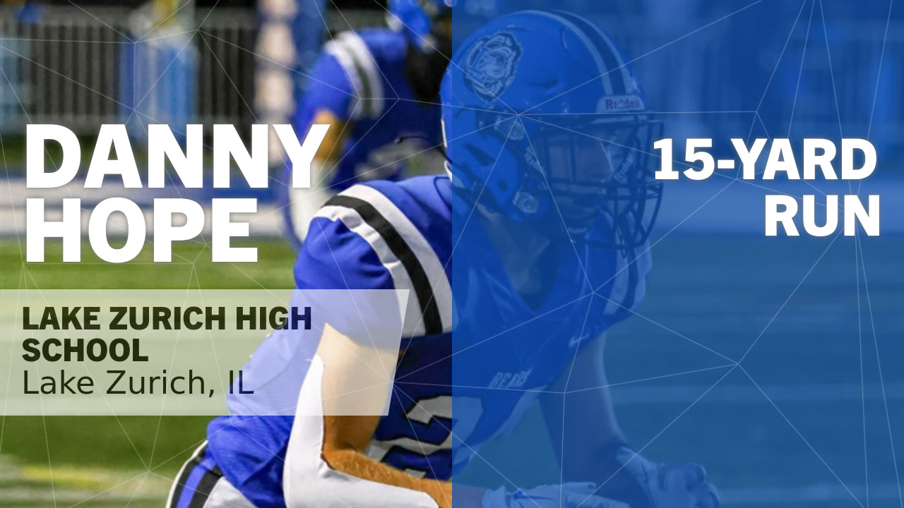 15-yard Run vs Zion-Benton - Danny Hope highlights - Hudl