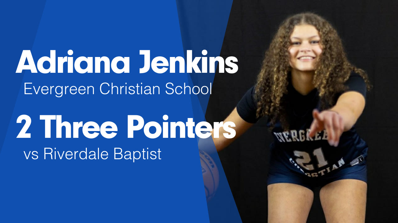2 Three Pointers vs Riverdale Baptist - Adriana Jenkins highlights - Hudl