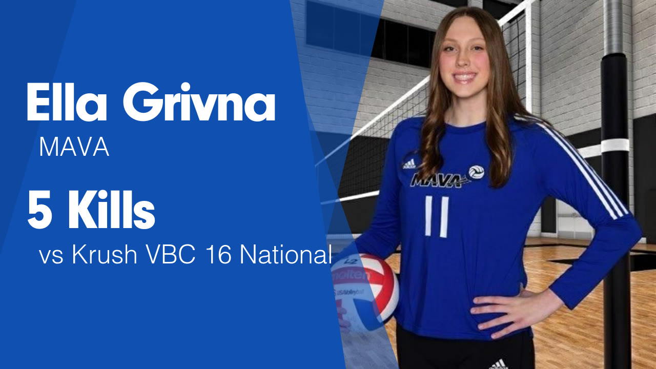 5 Kills vs Krush VBC 16 National - Ella Grivna highlights - Hudl