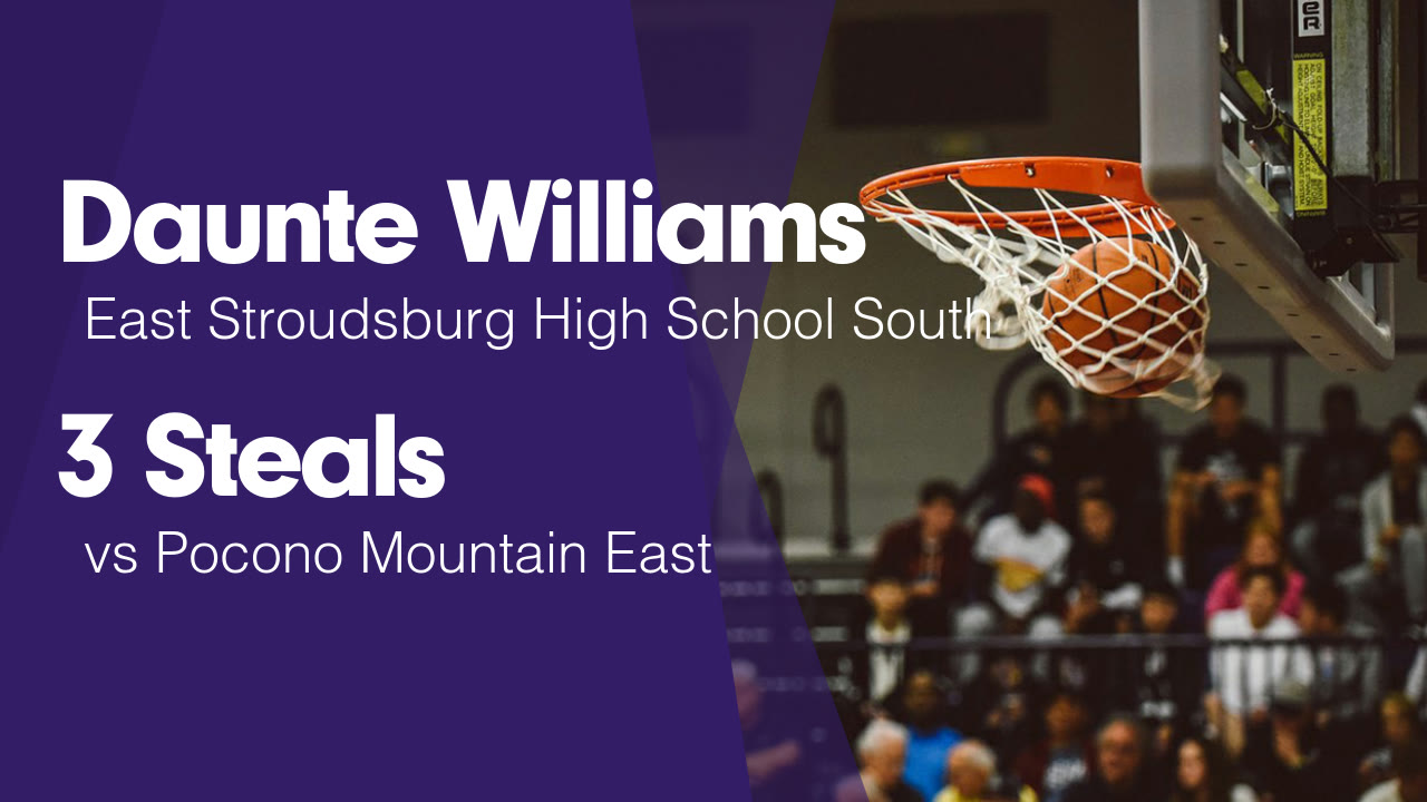 3 Steals vs Pocono Mountain East - Daunte Williams highlights - Hudl