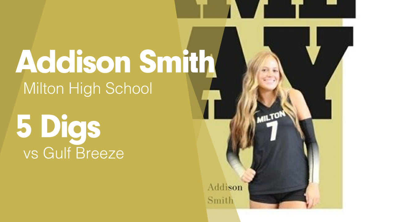 5 Digs vs Gulf Breeze - Addison Smith highlights - Hudl