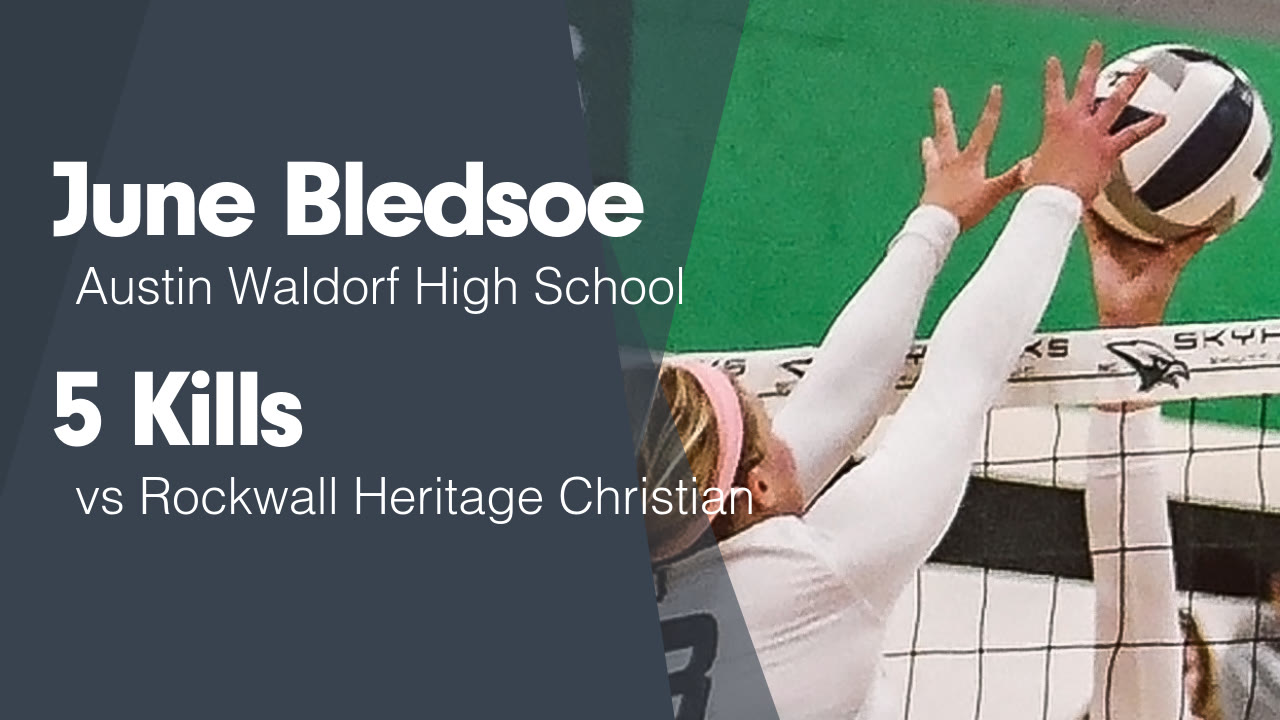 5 Kills vs Rockwall Heritage Christian - June Bledsoe highlights - Hudl