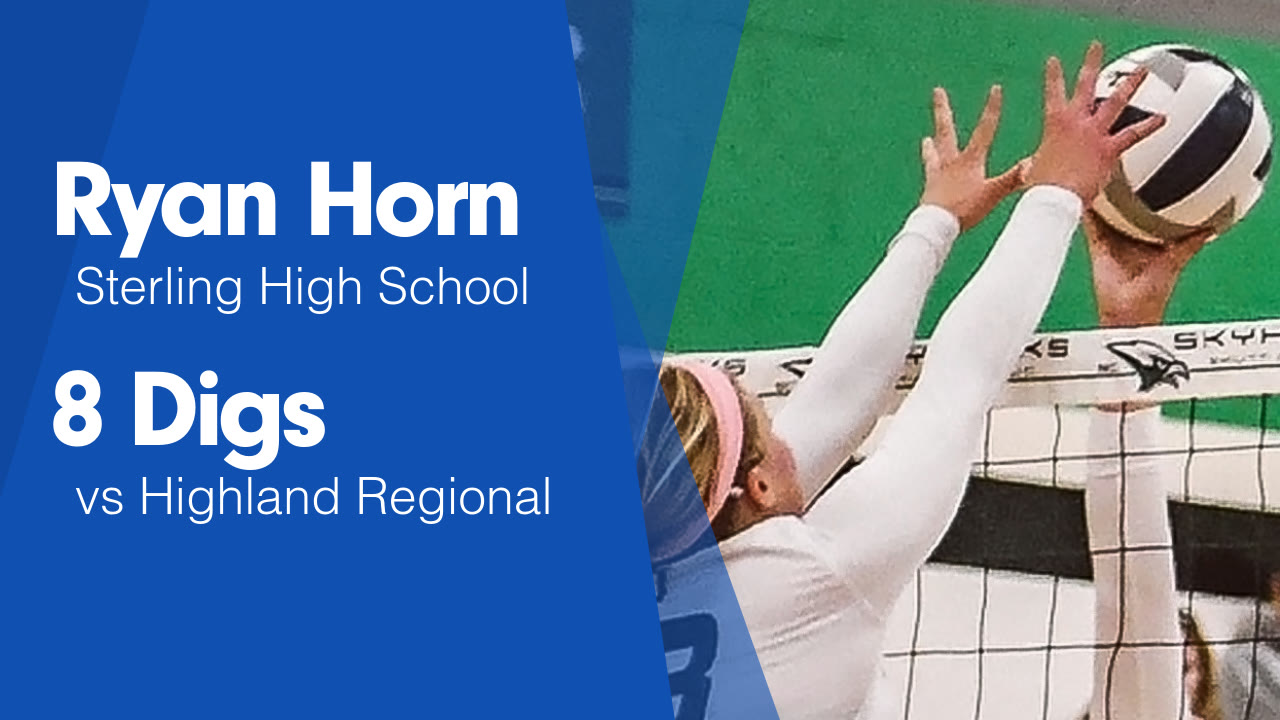 8 Digs vs Highland Regional - Ryan Horn highlights - Hudl