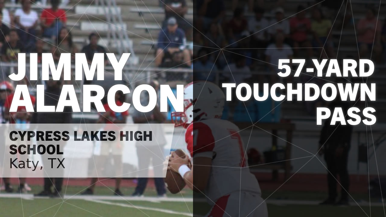 57-yard Touchdown Pass vs Cypress Ranch - Jimmy Alarcon highlights - Hudl