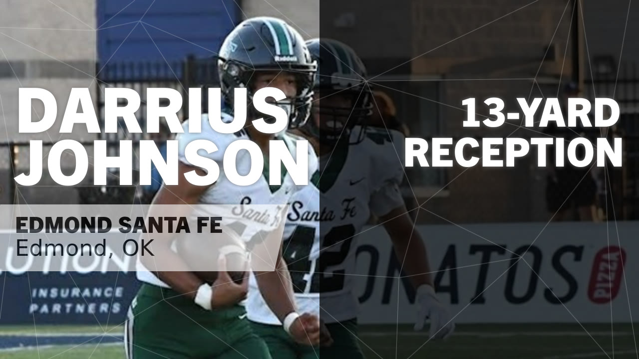 13-yard Reception vs Edmond North - Darrius Johnson highlights - Hudl