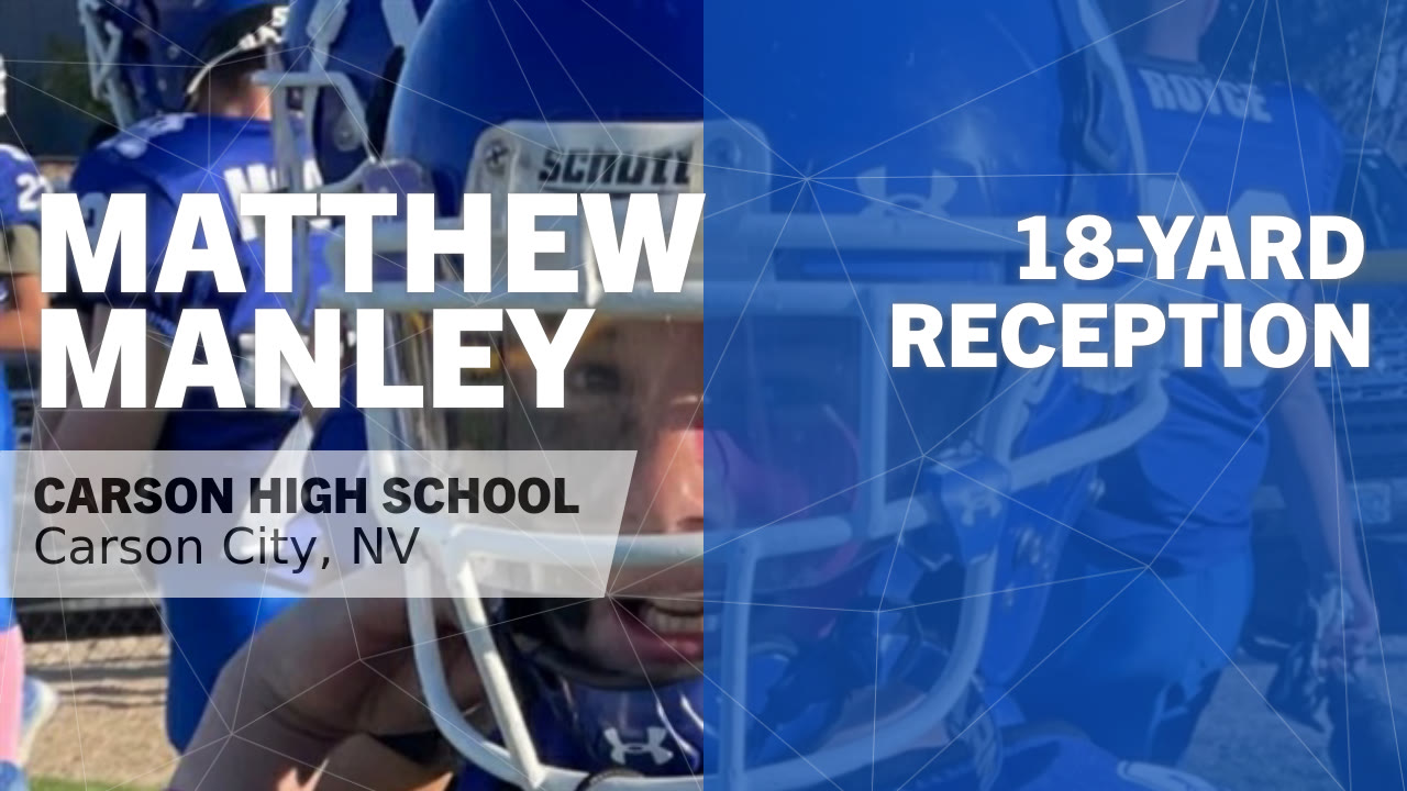 18-yard Reception vs McQueen - Matthew Manley highlights - Hudl