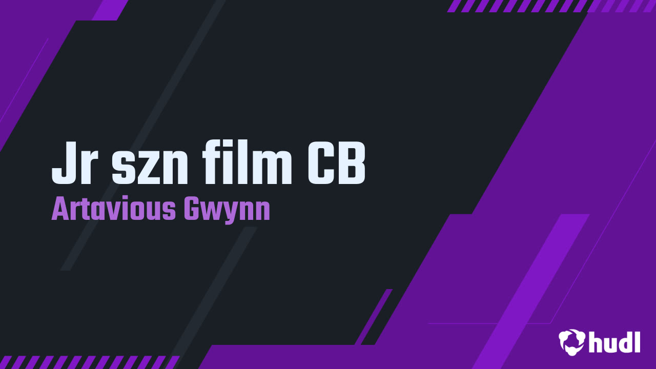 Jr szn film CB - Artavious Gwynn highlights - Hudl