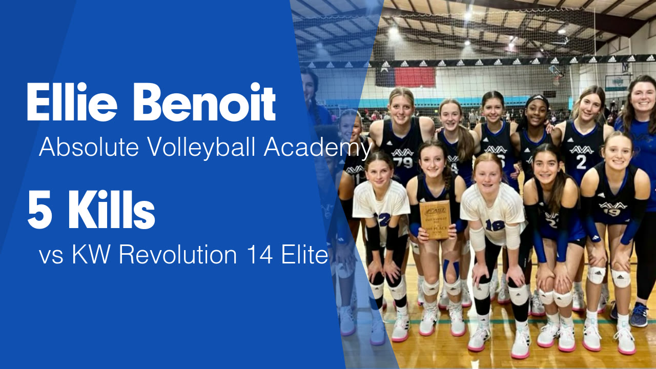 5 Kills vs KW Revolution 14 Elite - Ellie Benoit highlights - Hudl