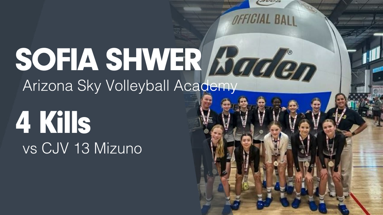 4 Kills vs CJV 13 Mizuno - SOFIA SHWER highlights - Hudl