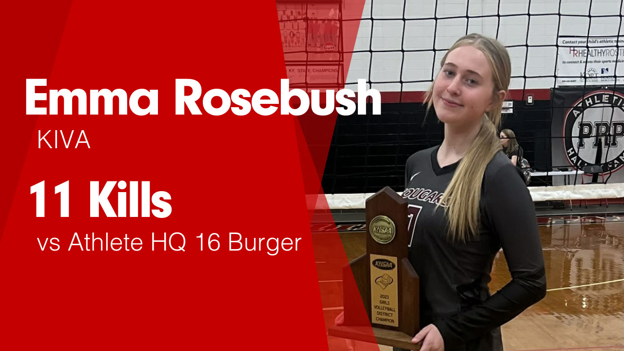 11 Kills vs Athlete HQ 16 Burger - Emma Rosebush highlights - Hudl