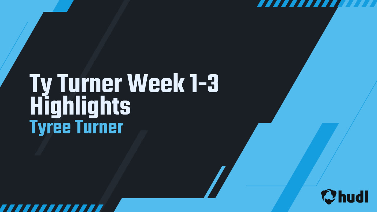 Ty Turner Week 1-3 Highlights - Tyree Turner highlights - Hudl