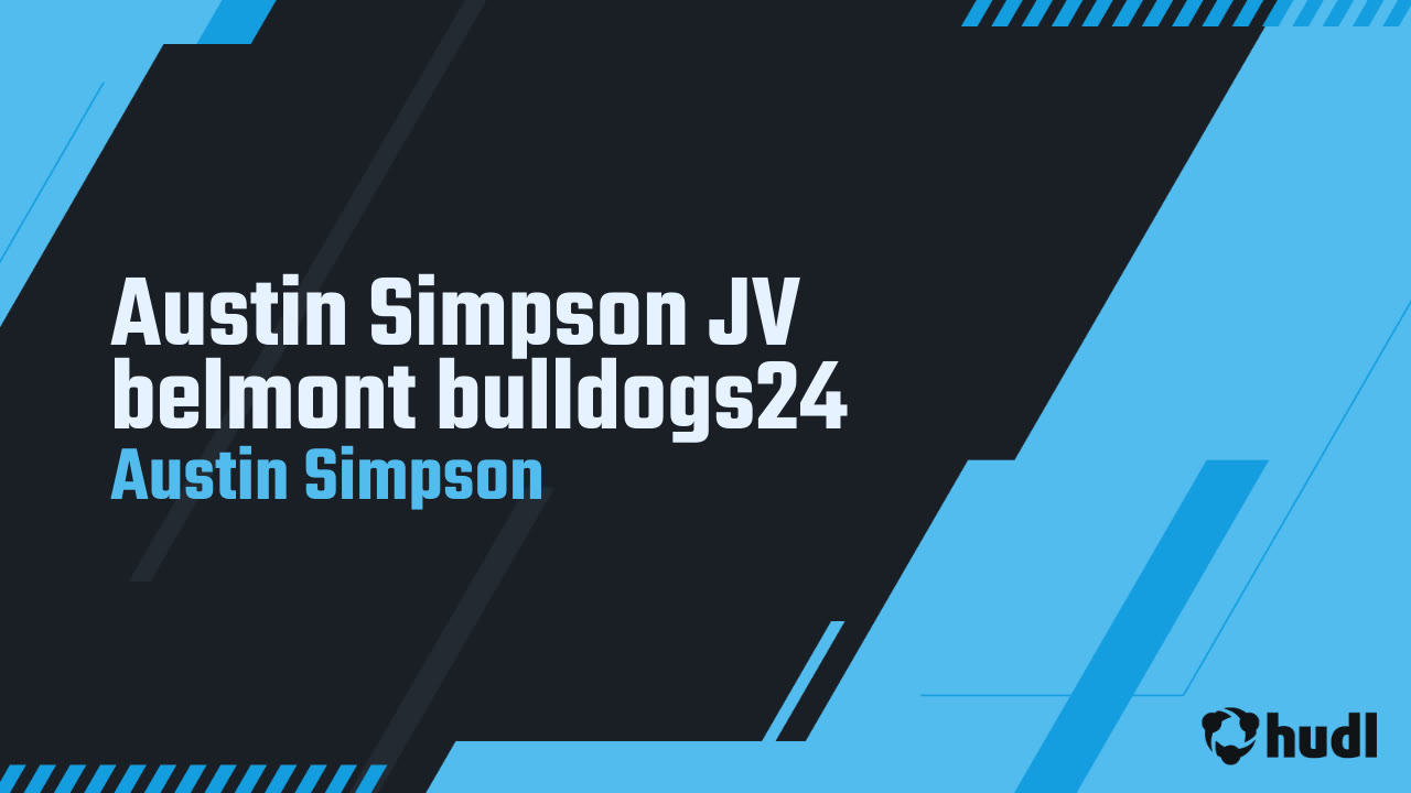 Austin Simpson JV belmont bulldogs24 - Austin Simpson highlights - Hudl