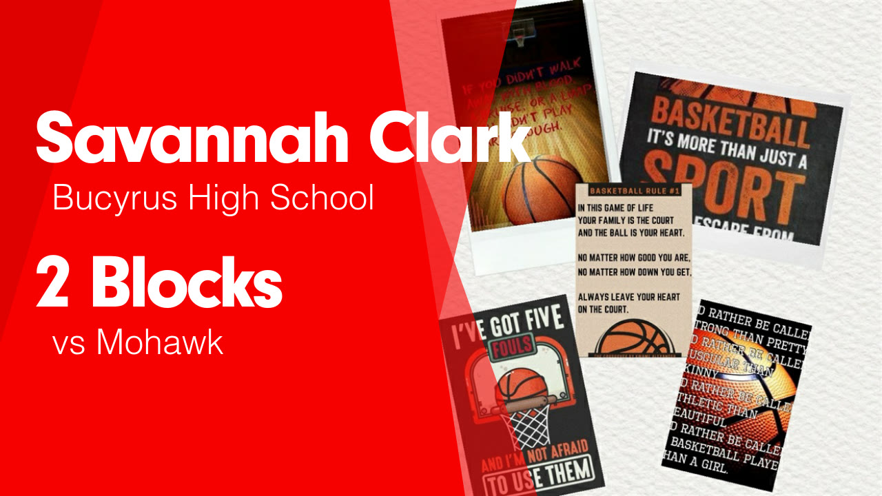 2 Blocks vs Mohawk - Savannah Clark highlights - Hudl