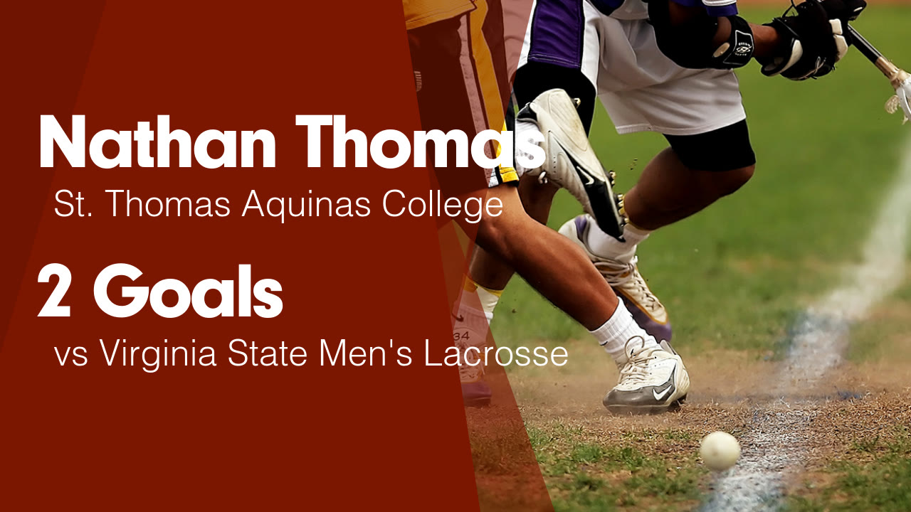 2 Goals vs Virginia State Men's Lacrosse - Nathan Thomas highlights - Hudl
