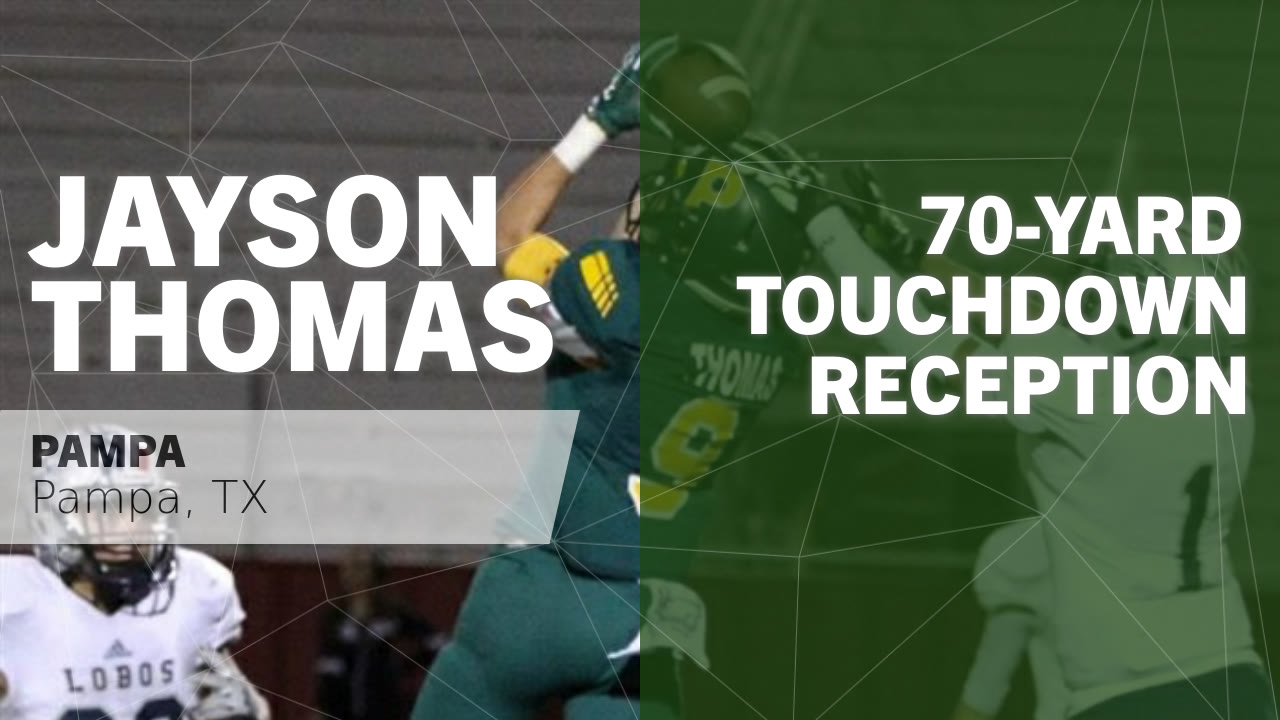 70-yard Touchdown Reception vs Borger - Jayson Thomas highlights - Hudl