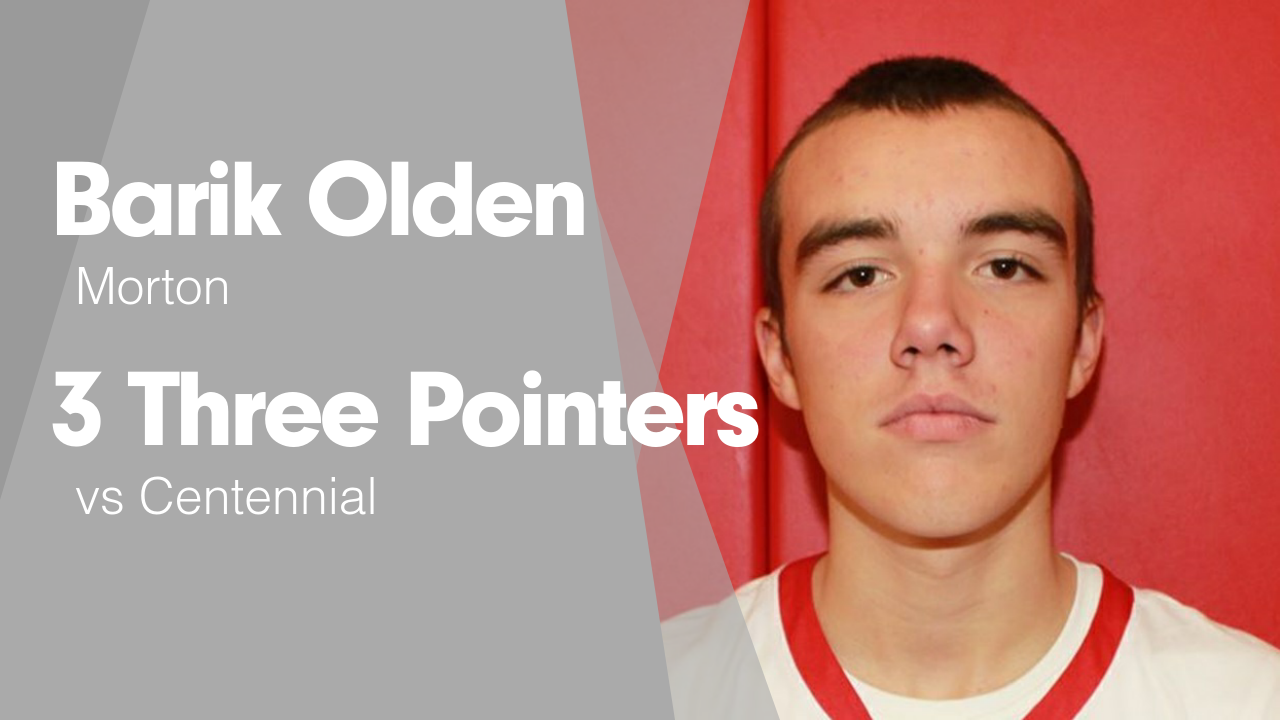 3 Three Pointers vs Centennial - Barik Olden highlights - Hudl