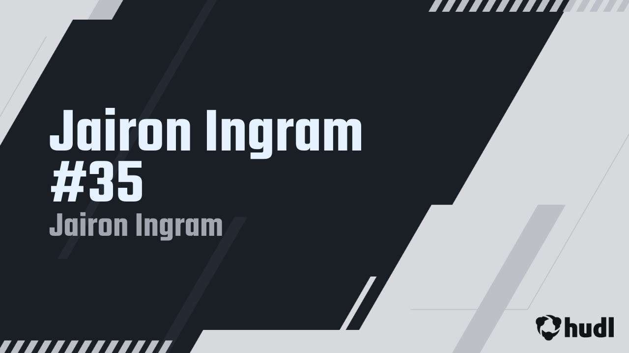 Jairon Ingram #35 - Jairon Ingram highlights - Hudl